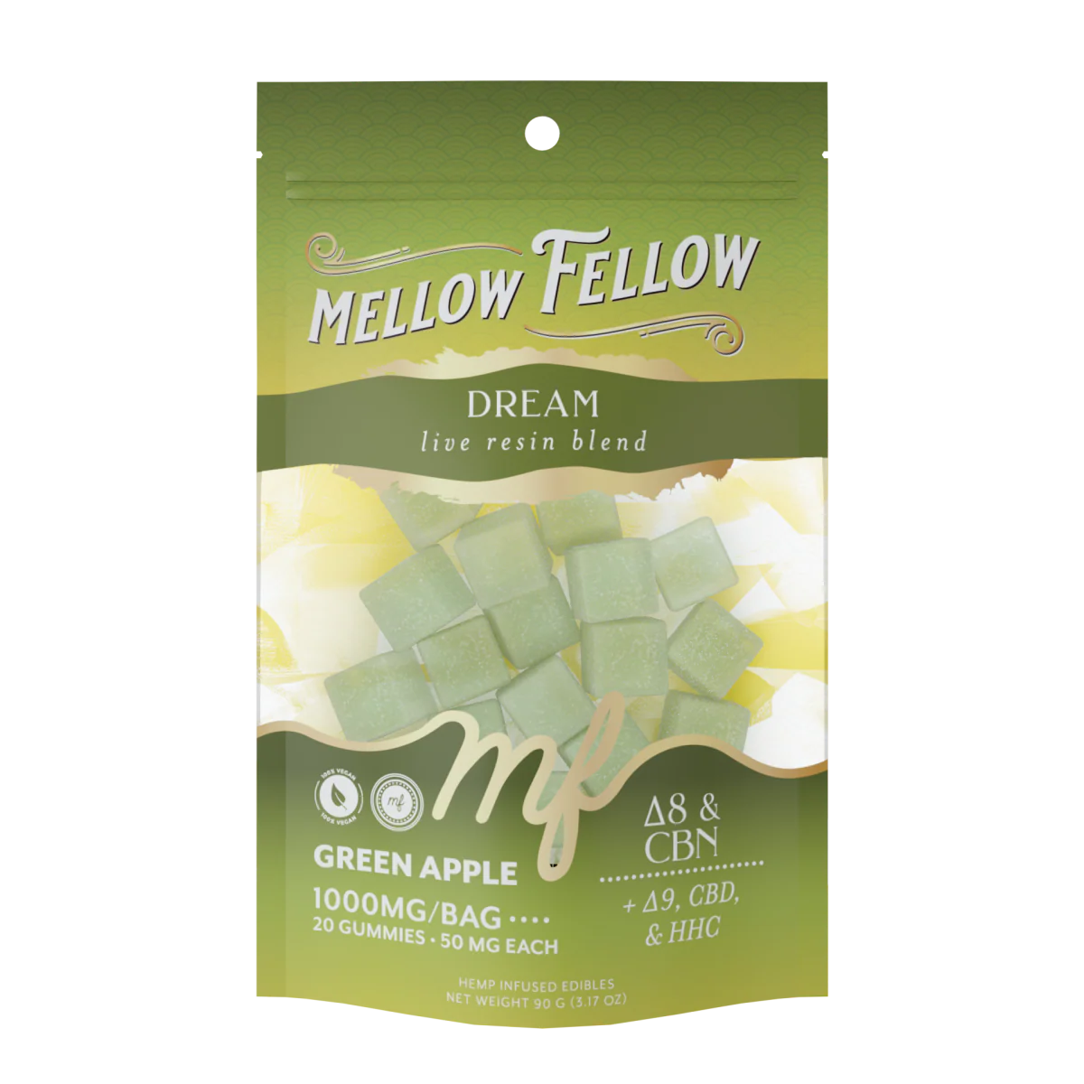 Mellow Fellow Live Resin M-Fusions Gummies – Paradise Hemp Company